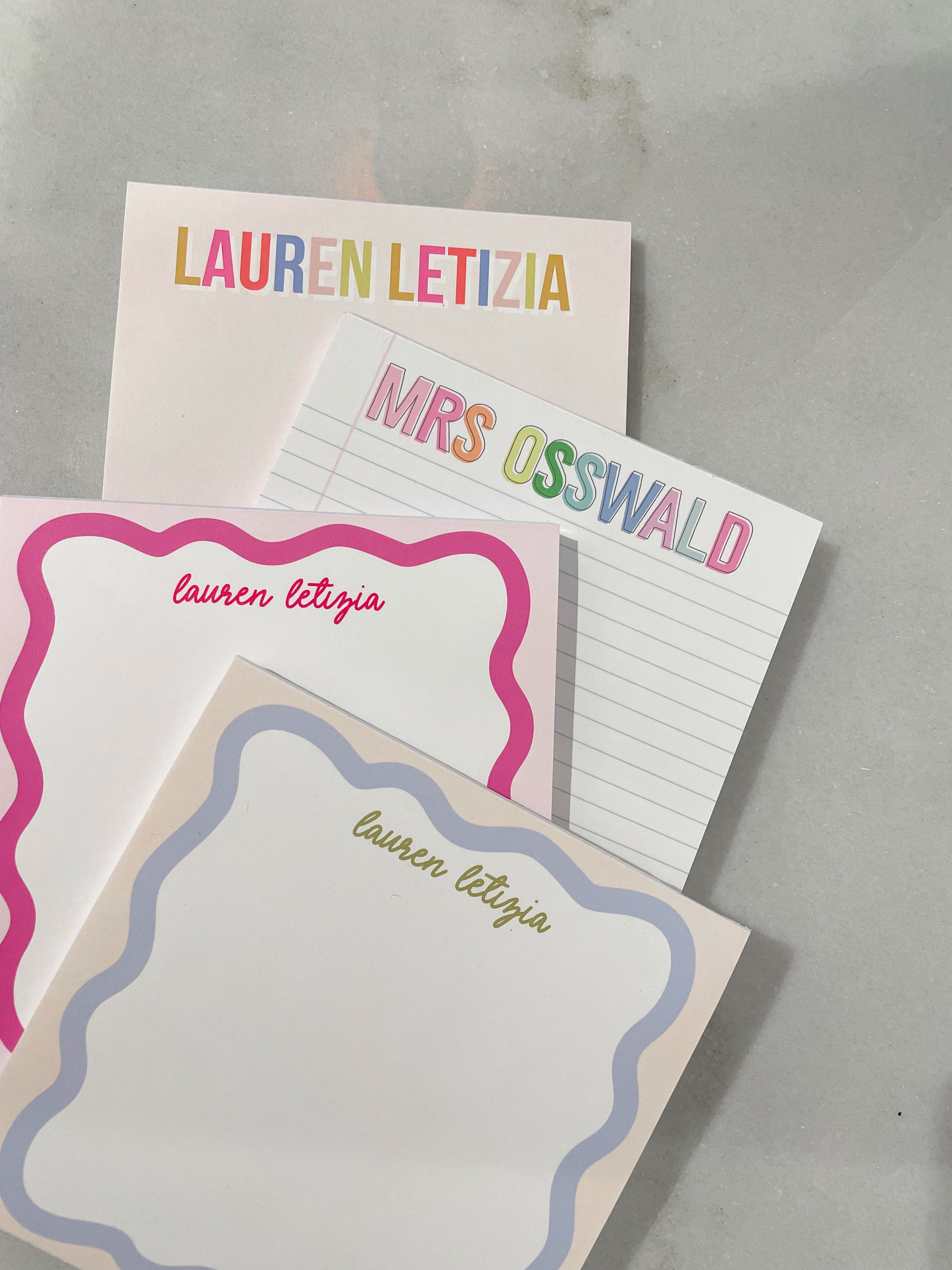 Personalized Notepads – Socialvites